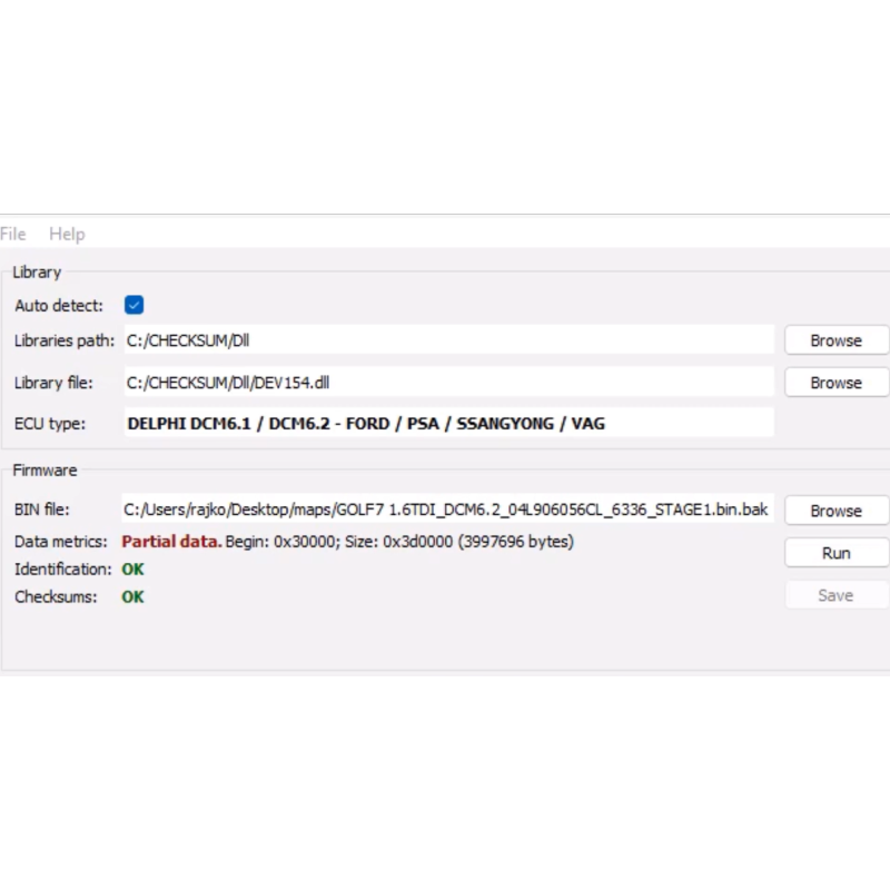 ULTIMATE checksum corrector