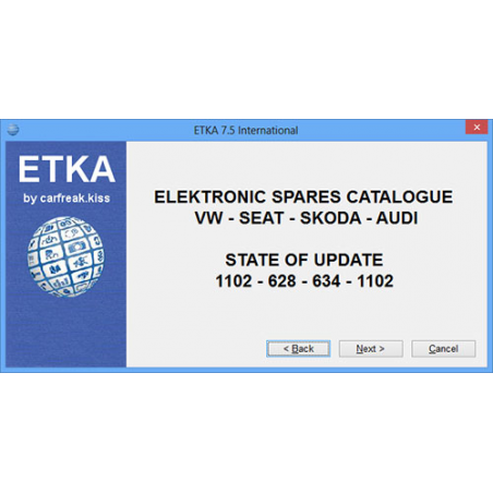 ETKA Electronic Catalogue V7.5 For Audi VW Seat Skoda